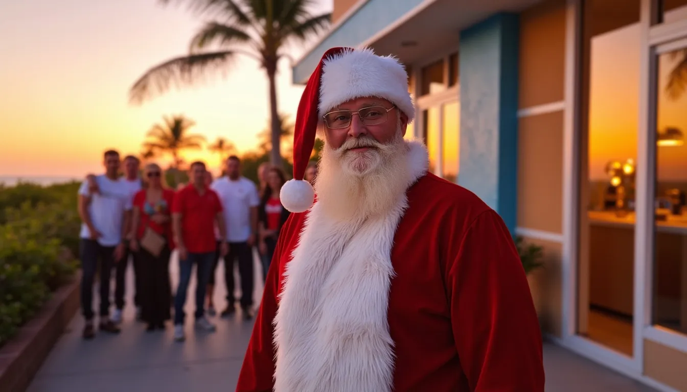 Corporate Santa for Hire in Miami | South Beach Santa for Company Events